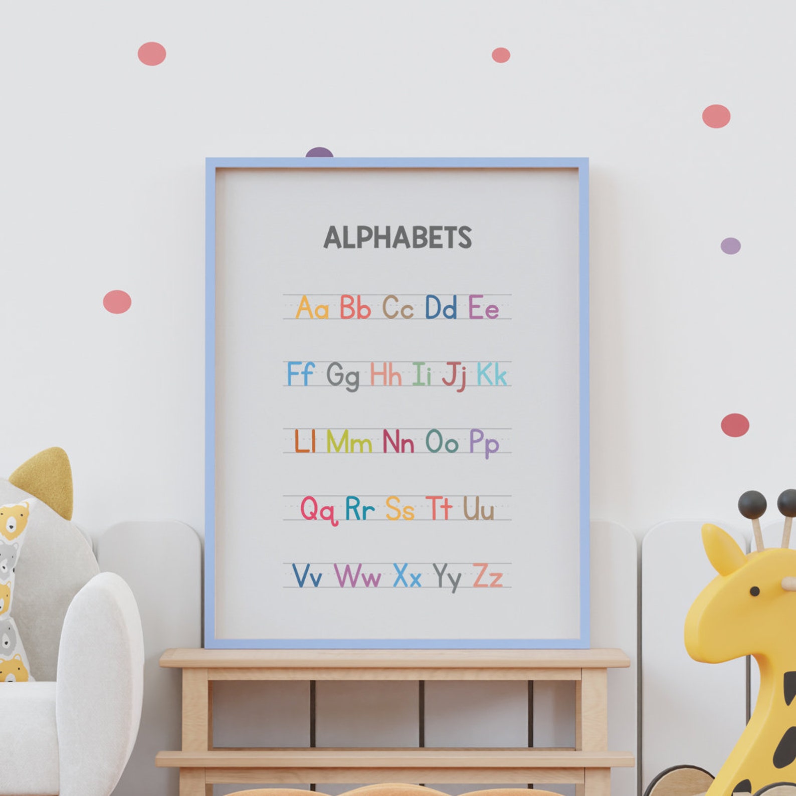 Alphabet Poster, Digital Downloads, Educational Posters for Toddlers ...