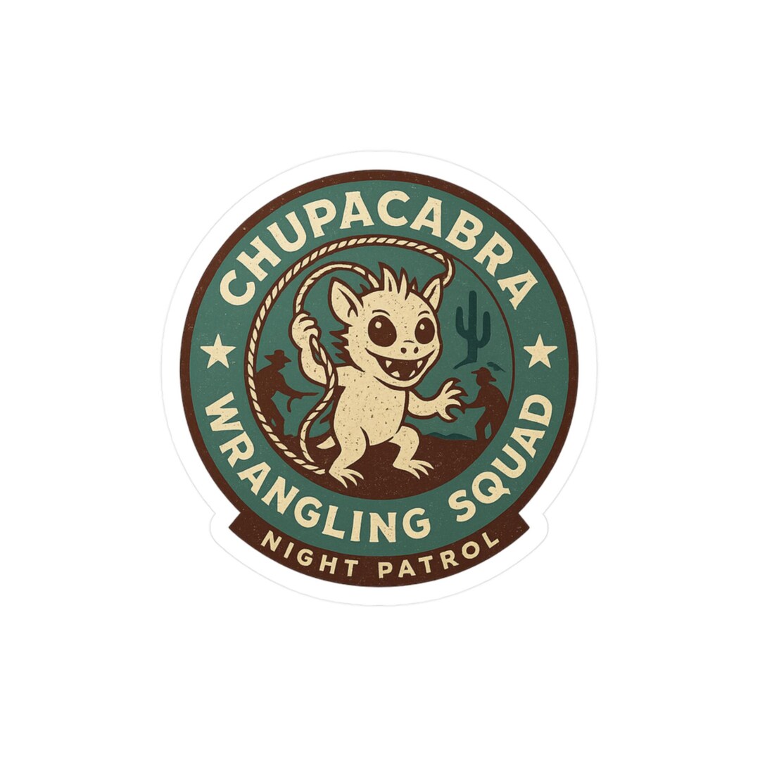 Chupacabra Vinyl Decal: Monster Lover Sticker, Halloween Decor - Etsy