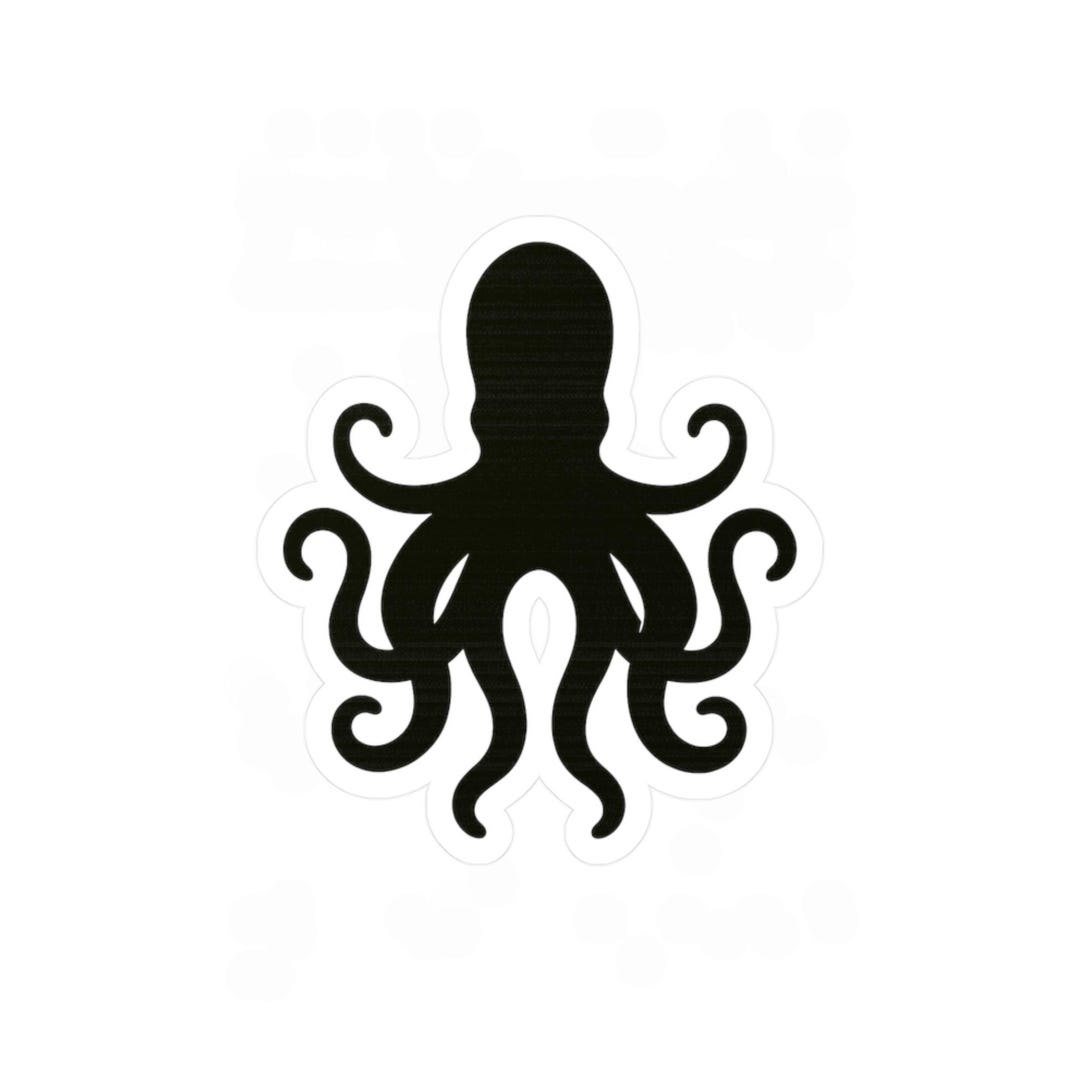 Octopus Vinyl Decals: Waterproof Stickers for Laptop, Water Bottle - Etsy