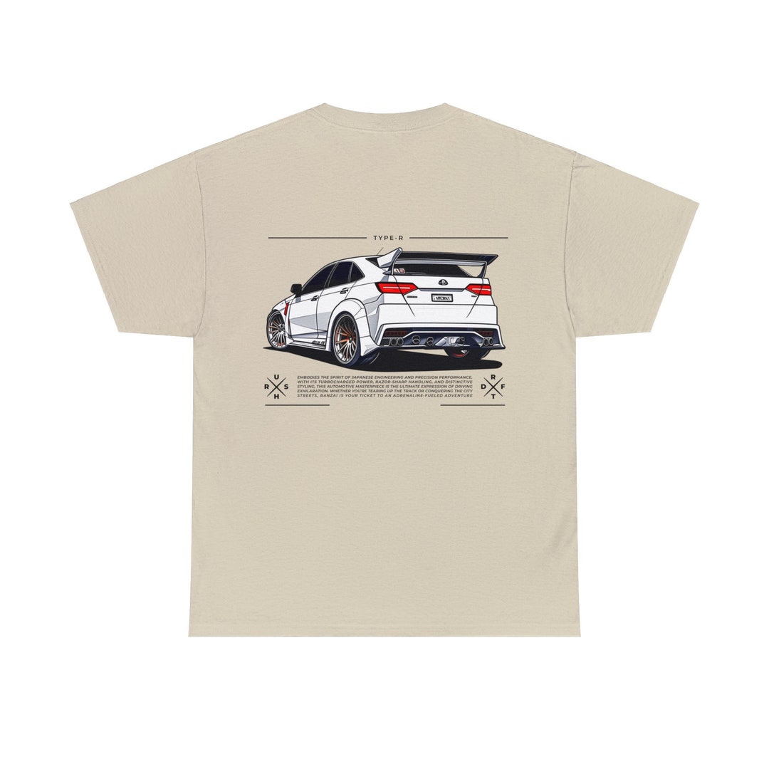 Honda Civic Type R Shirt, JDM Car Shirt, JDM Shirt, Anime Car Shirt ...
