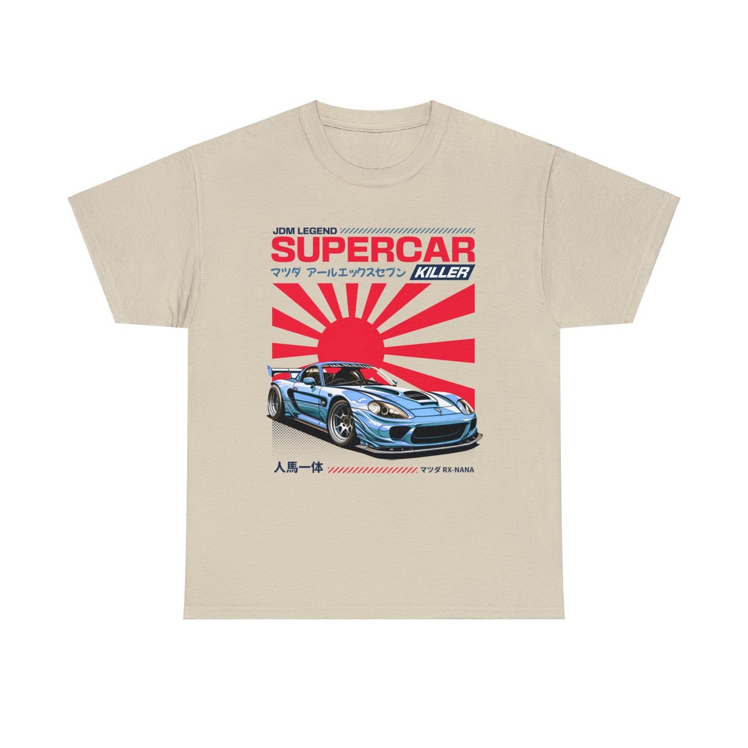 RX7 Car Shirt, Retro JDM Car Shirt, 90s JDM Tee, JDM Shirt, Anime Car ...