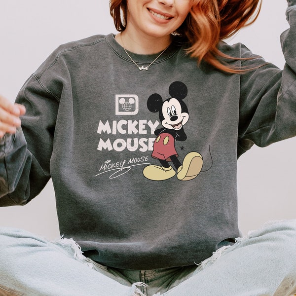 Mickey Sweatshirt - Etsy