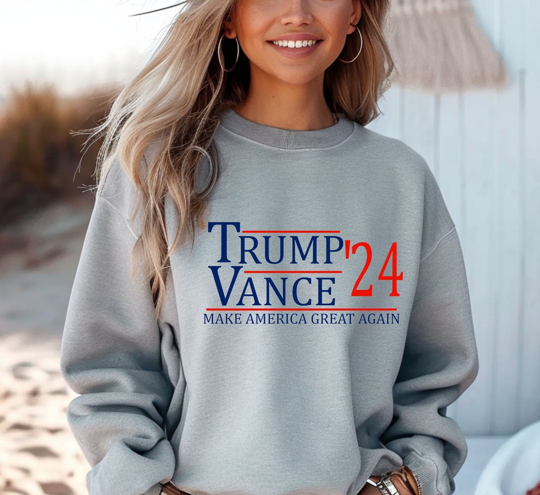 Comfort Colors® Donald Trump Sweater, Trump Vance 24 Sweatshirt, Trump ...