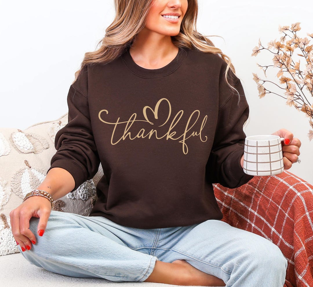 Thankful Sweatshirt, Thanksgiving Sweatshirt, Thankful Lover Sweatshirt ...