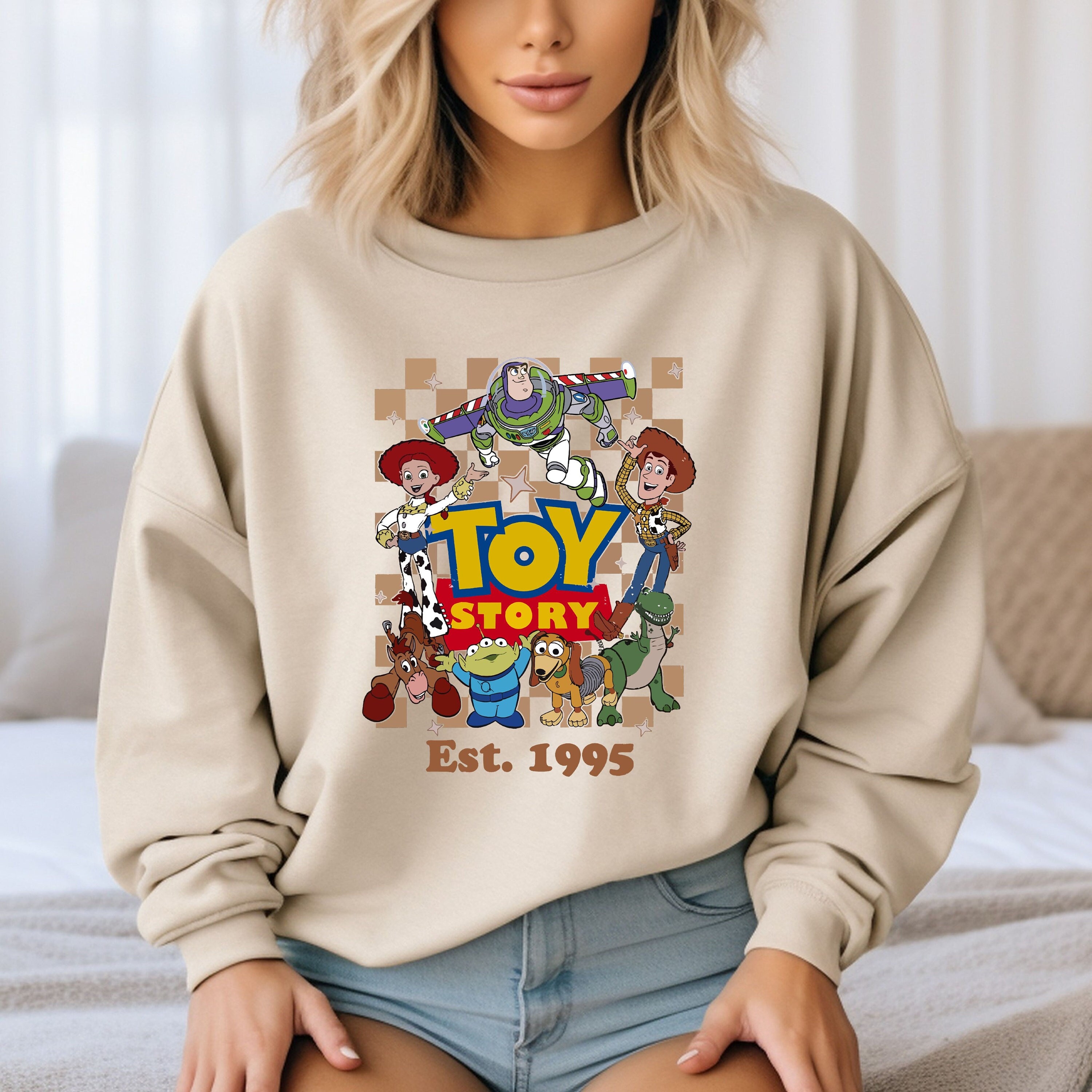 Toy Story Est. 1995 Sweatshirt, Toy Story Characters Toy Story Est. 1995 Sweatshirt, Toy Story Characters
