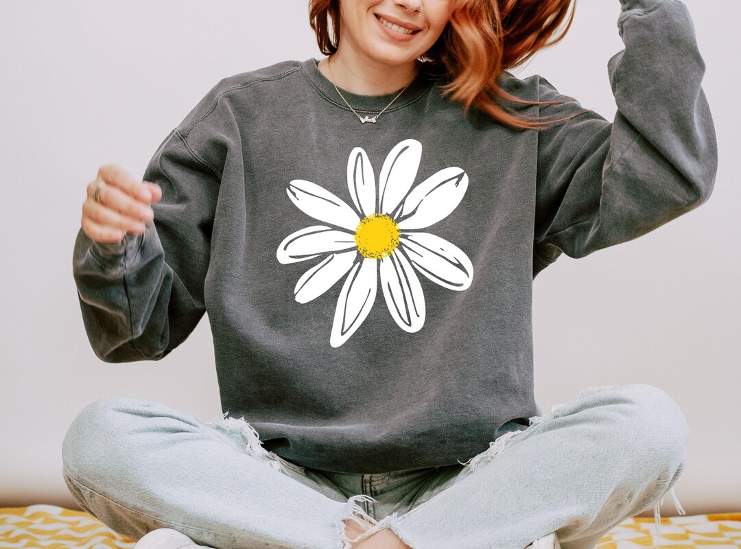 Comfort Colors® Daisy Women Hoodie, Daisy Sweatshirt, Wildflower ...