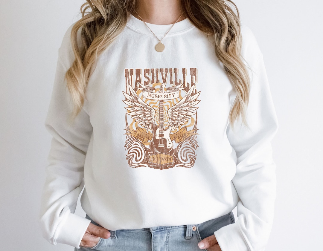 Vintage Nashville Sweatshirt Country Music Sweatshirt - Etsy