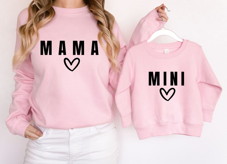 Mama and Mini Sweatshirt, Mama Mini Matching Sweatshirt, Mothers Day ...