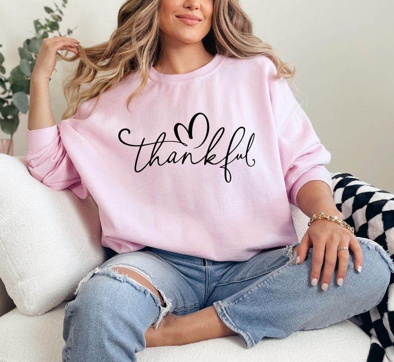 Thankful Sweatshirt, Thanksgiving Sweatshirt, Thankful Lover Sweatshirt ...