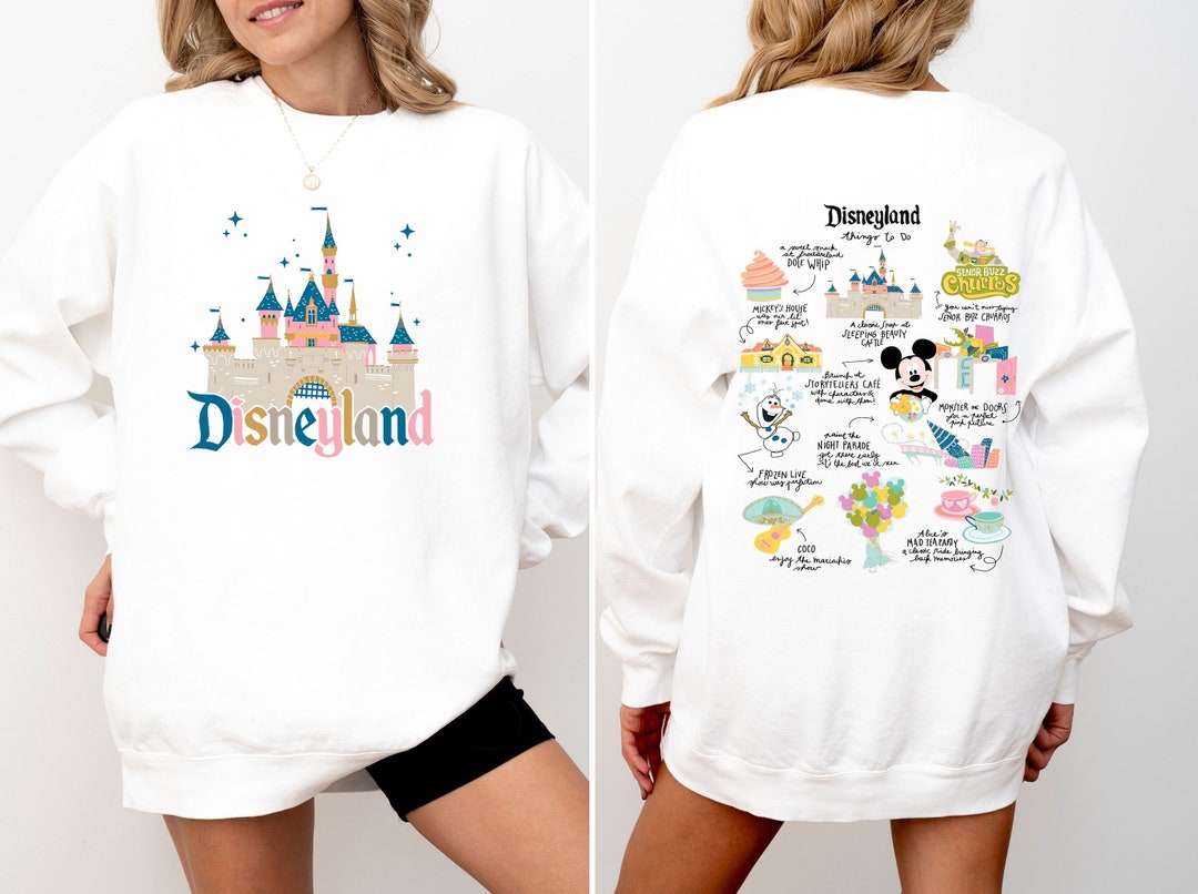 Comfort Colors® Disneyland Things to Do Back and Front Sweatshirt ...