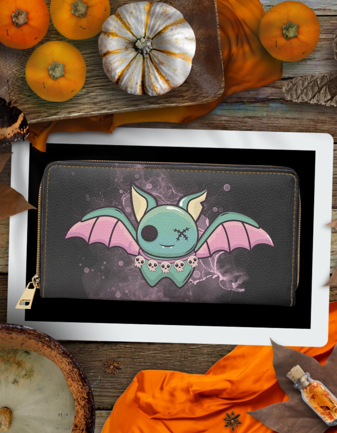 Pastel Goth Dark Spooky Wallet Goth Wallet Witch Wallet - Etsy