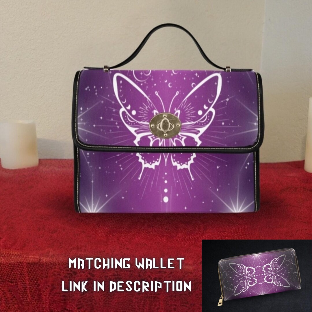 Goth Purse - Luna Moth Handbag - Pastel Goth Crossbody Bag - Witchy ...