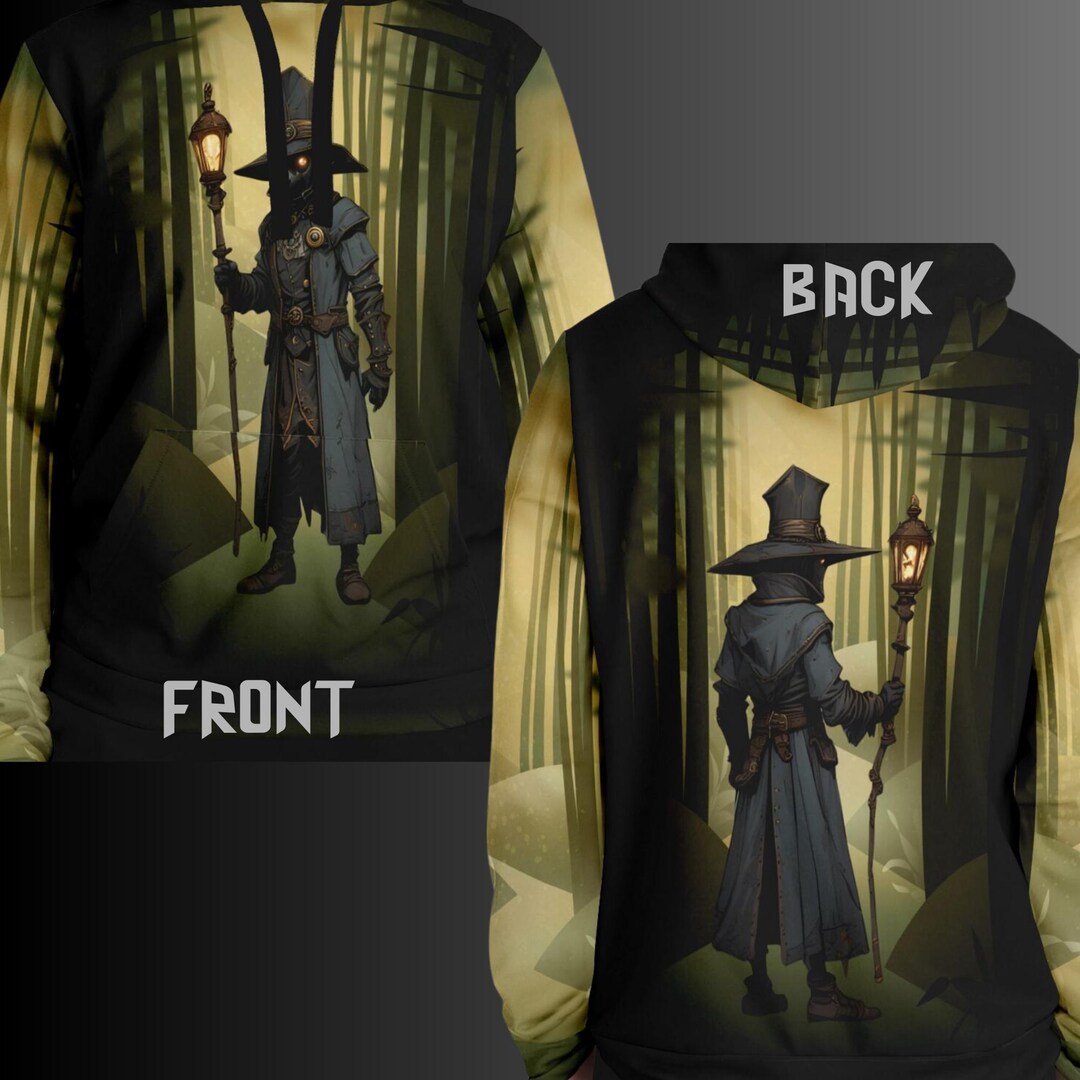 Gothic Steampunk Plague Doctor All Over Print Hoodie - Steampunk Style ...