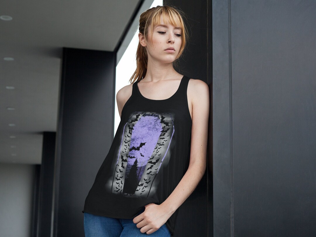 Goth Tank Top Coffin Full of Bats Tank Gothic Bats Tank Top Coffin ...
