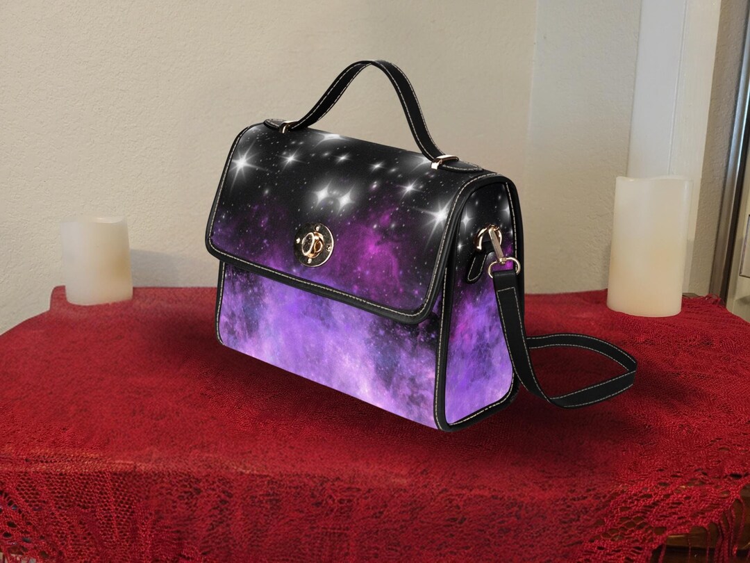 Pastel Goth Handbag - Dreamy Purple Galaxy Design - Pastel Goth Purple ...