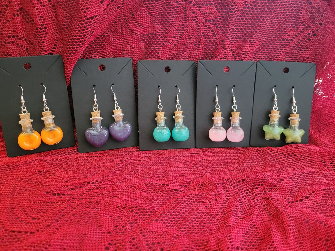 Magical Potion Earrings - Color Changing Potion Jewelry - Handmade ...