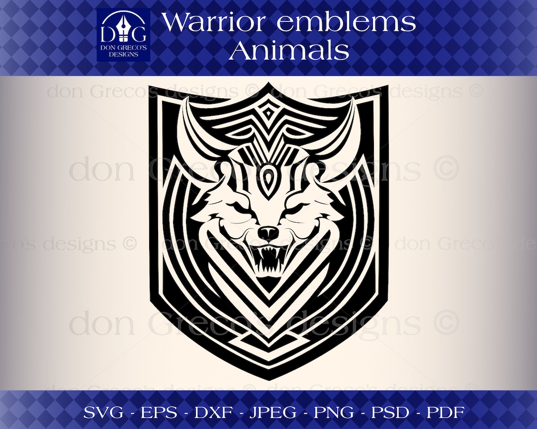 SVG Clipart of a Wolf Face Front View for Various Uses Like - Etsy