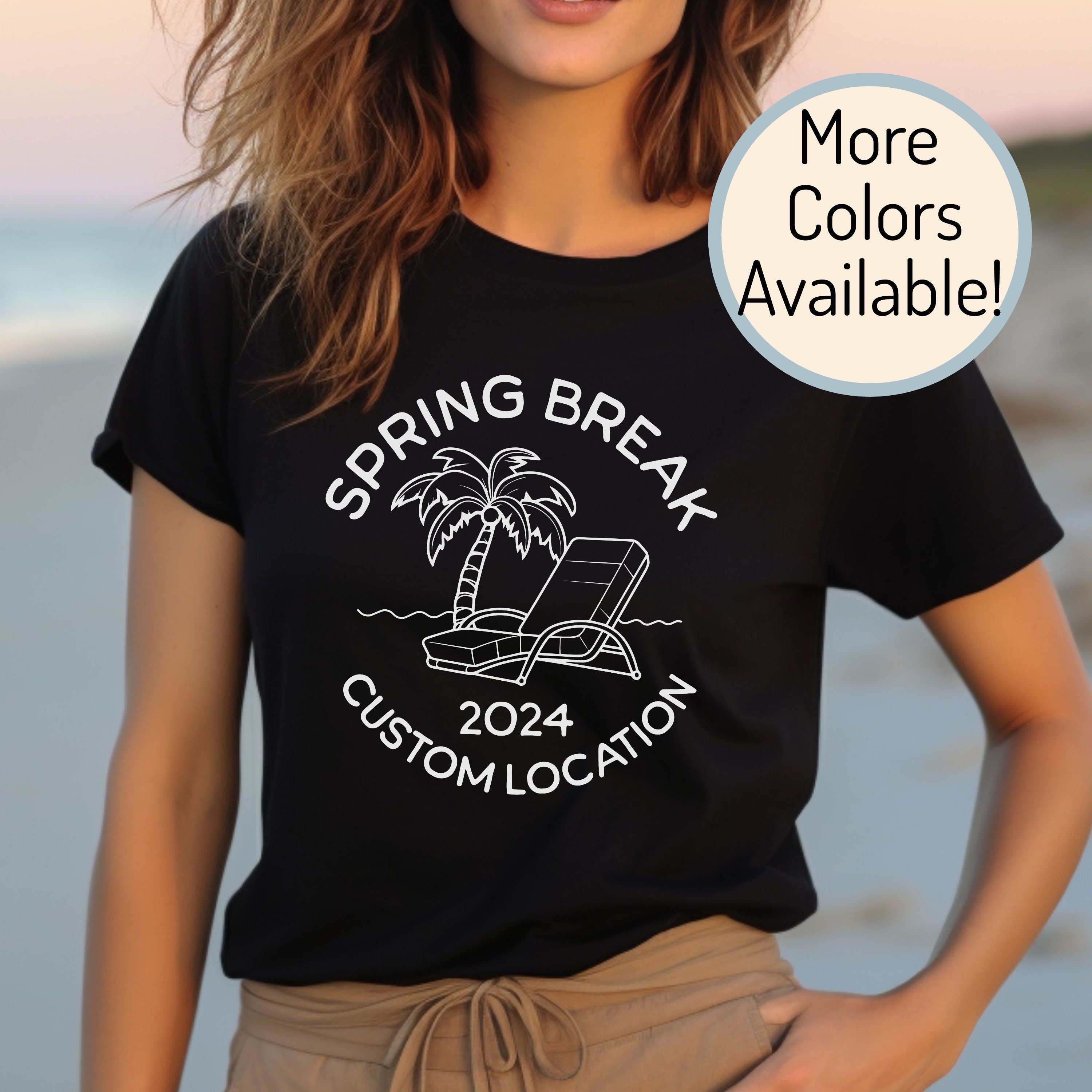 Custom Spring Break 2024 Shirt, Custom Beach Vacation Tshirt, Group ...
