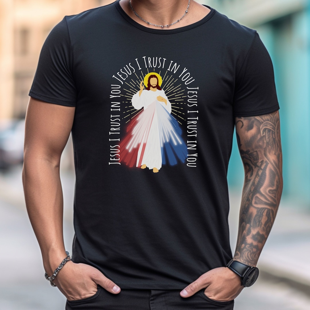 Divine Mercy Shirt, Catholic Tshirt, Catholic Women Tshirt, Catholic ...