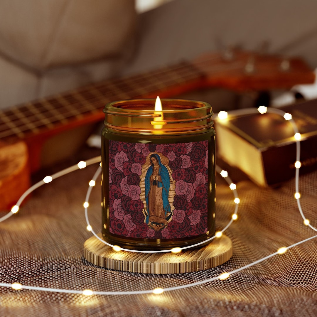 Our Lady of Guadalupe Candle, Catholic Candle, Prayer Candle, Virgin ...