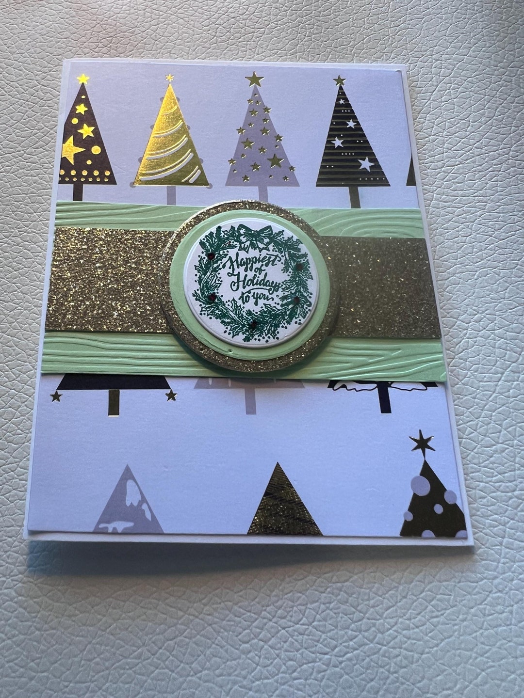 Festive Handmade Christmas Card - Unique Holiday Greetings - Etsy