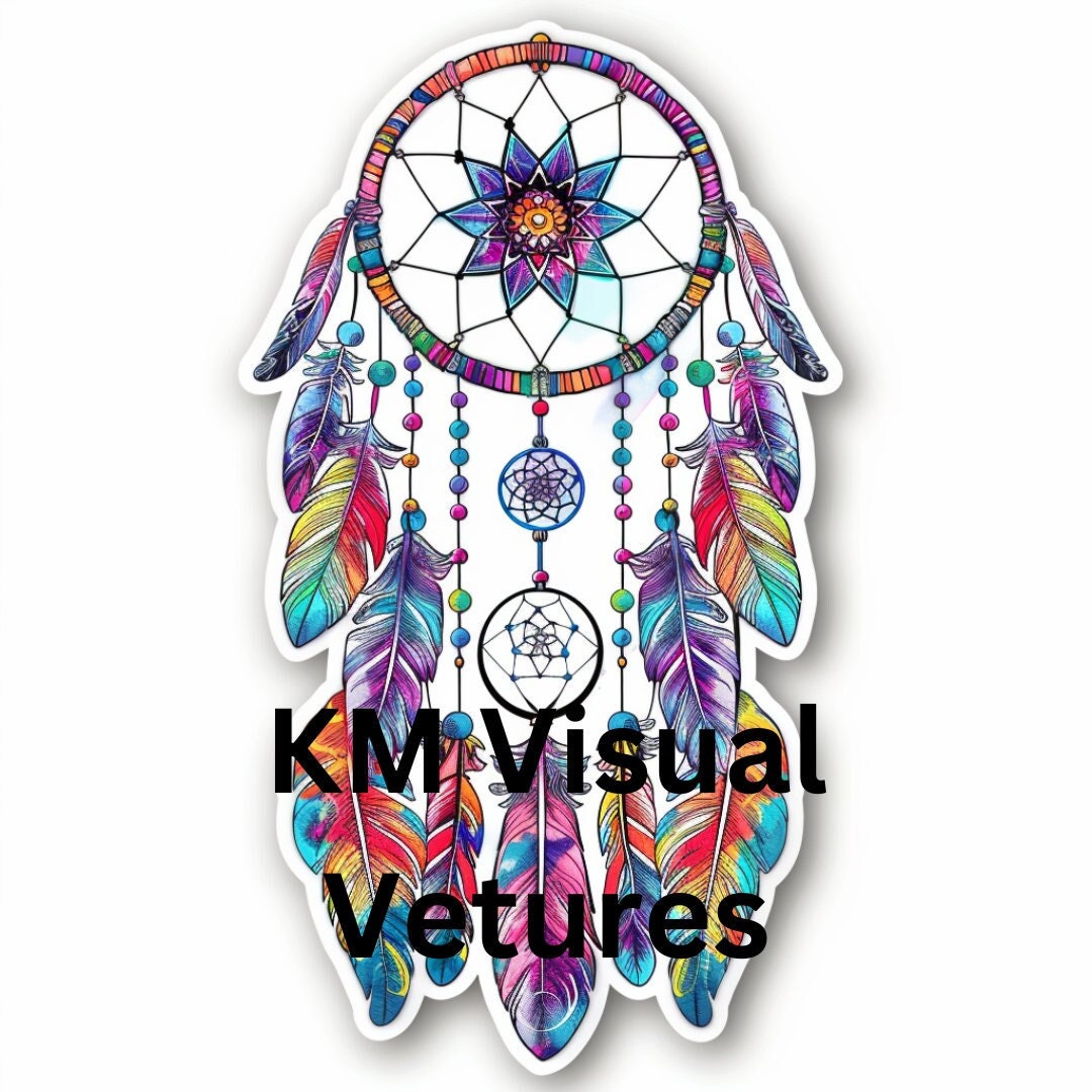 Psychedelic Dream Catcher Sticker PNG Transparent Background ...