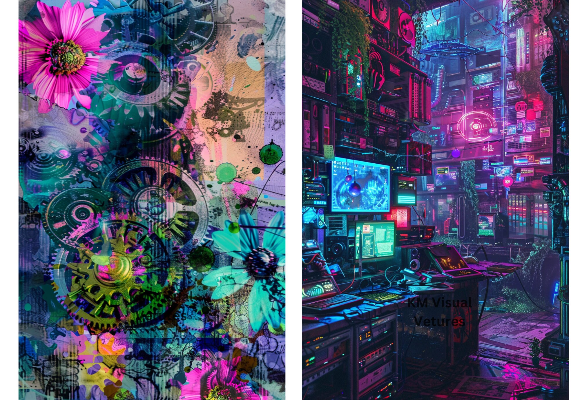 Futuristic Steam Punk Junk Journal Kit PNG, Sci-fi Junk Journal ...