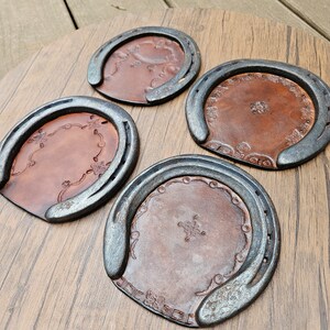 Horseshoe Coaster Set - Etsy