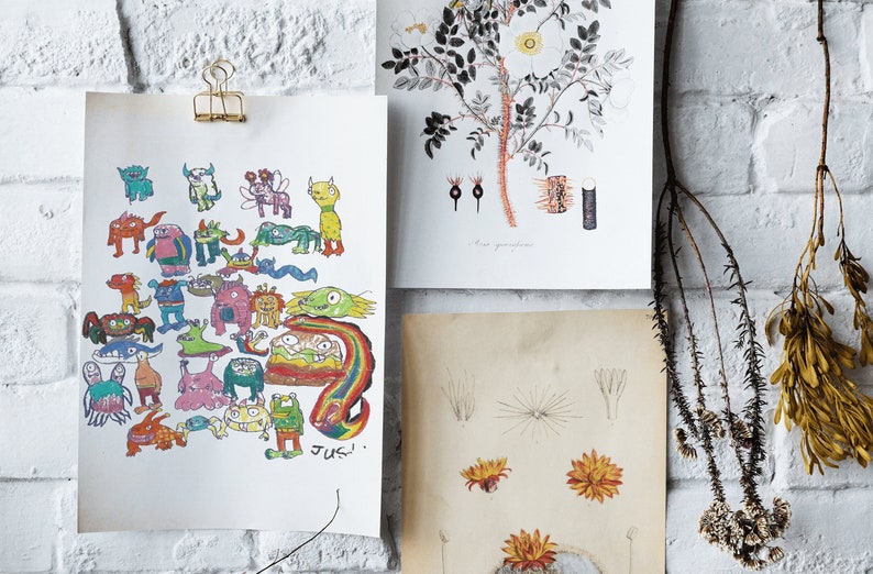 Monsters | Printable Artwork | PNG Digital File of Art Created by A ...