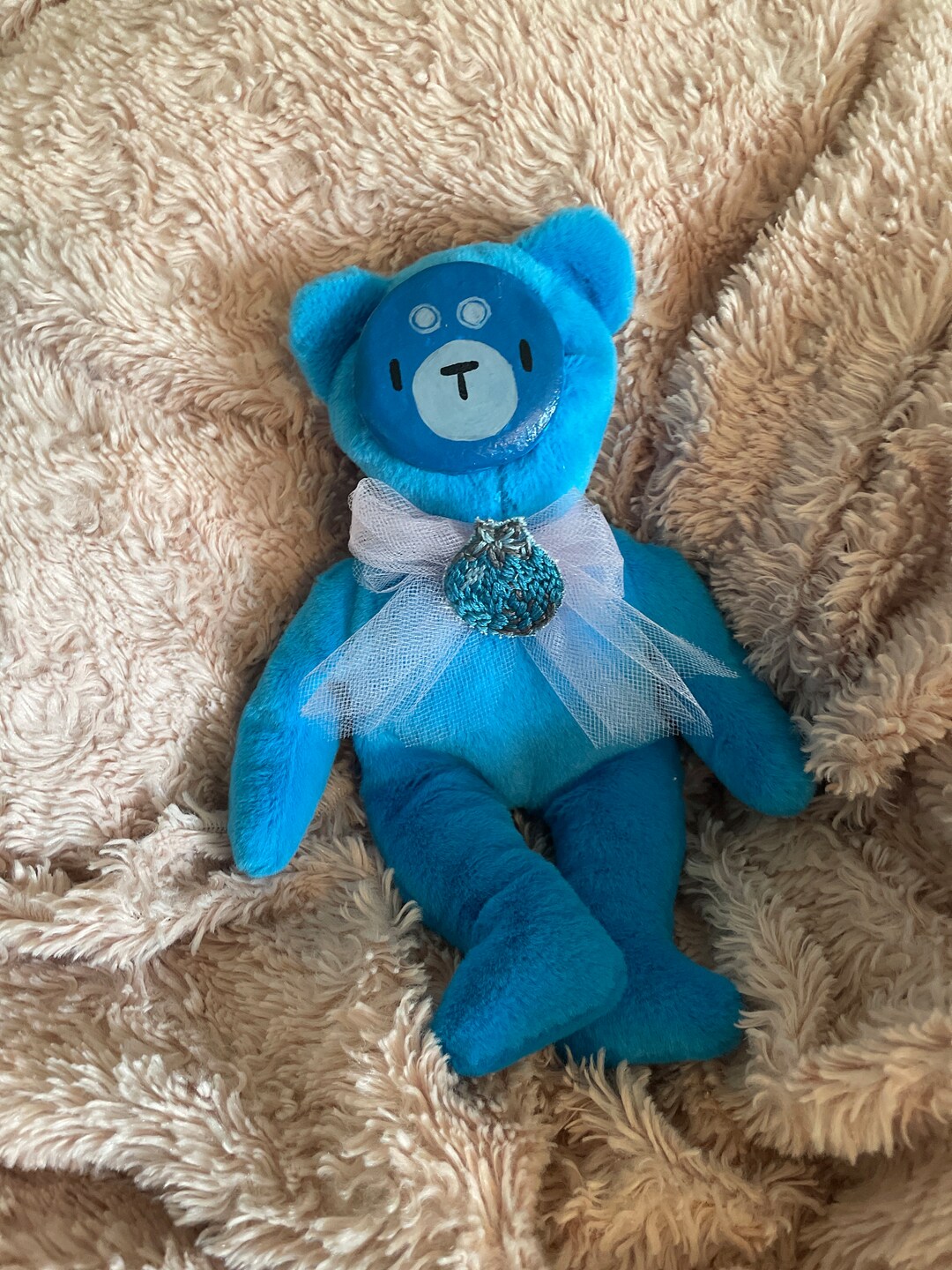 Clay Faced Bear, Blueberry Clay Face Bear Plushie - Etsy