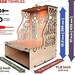 Temple Wooden MDF Pooja Mandir for Home Office Puja Stand for Floor and ...