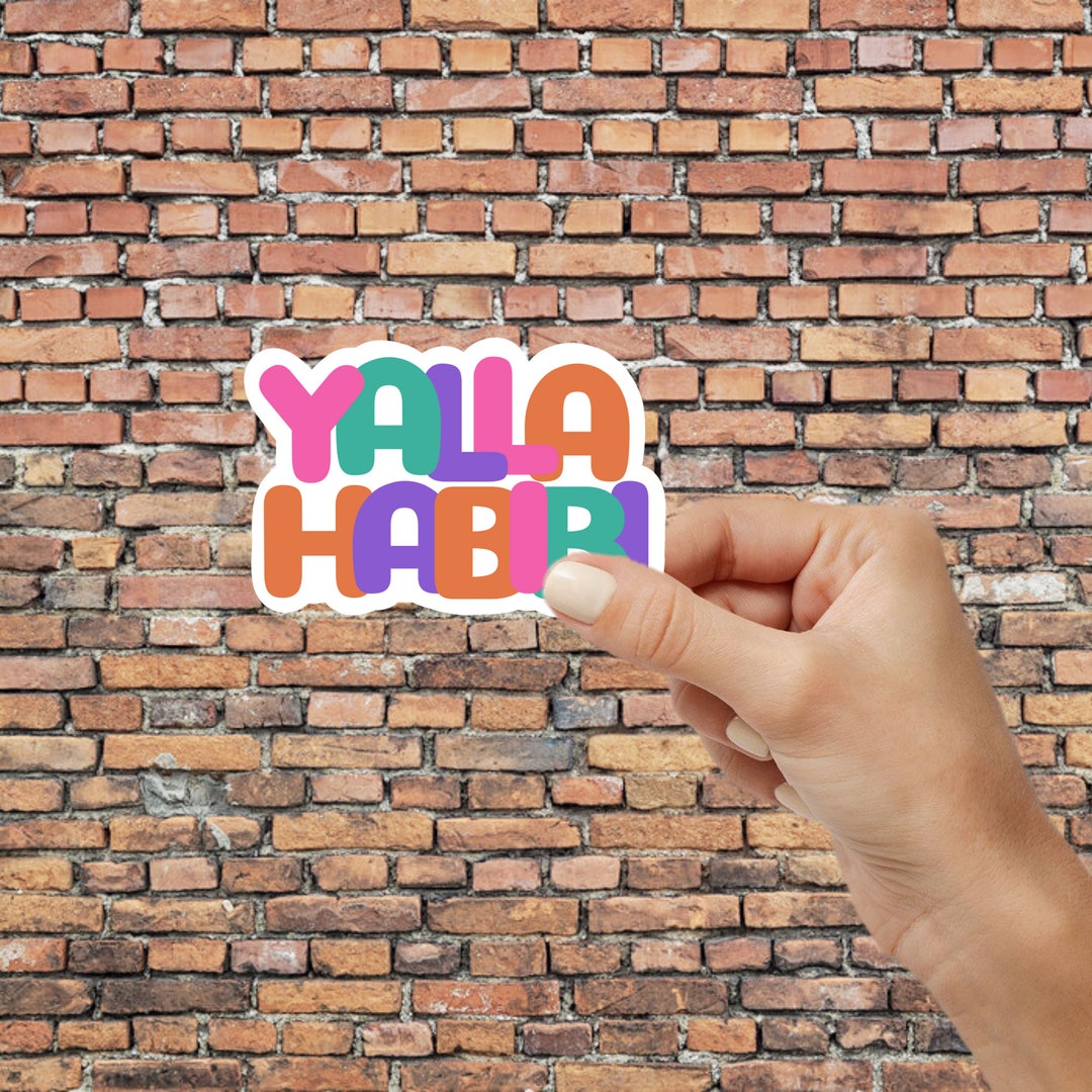 Yalla Habibi | Lebanese Stickers | Vinyl Stickers - Etsy