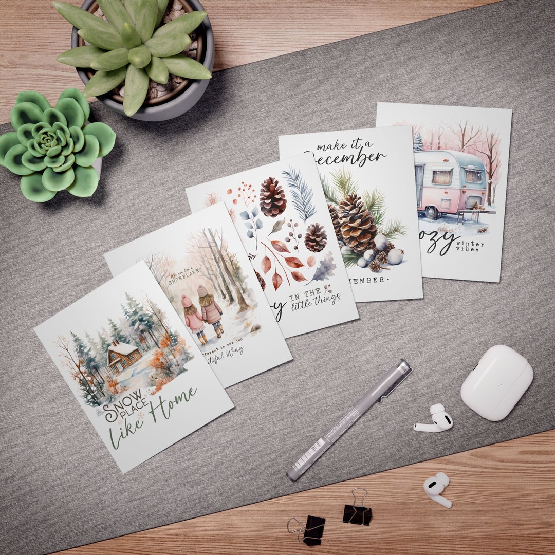 Holiday Card, Greeting Card, Blank Inside, Christmas Card, Unique ...