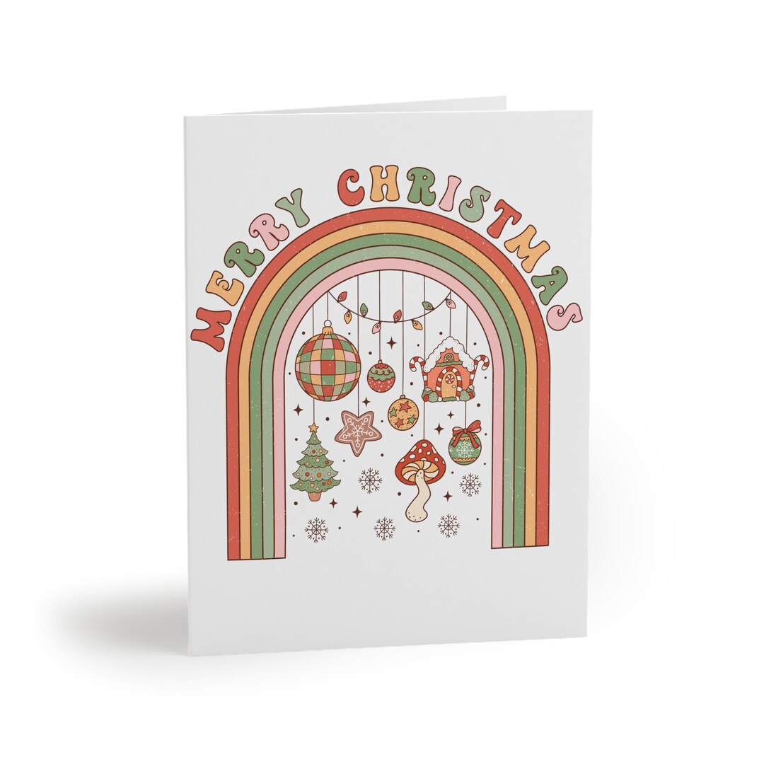 Groovy Christmas Cards, Distressed Cards, Groovy Holiday Cards, Holiday ...