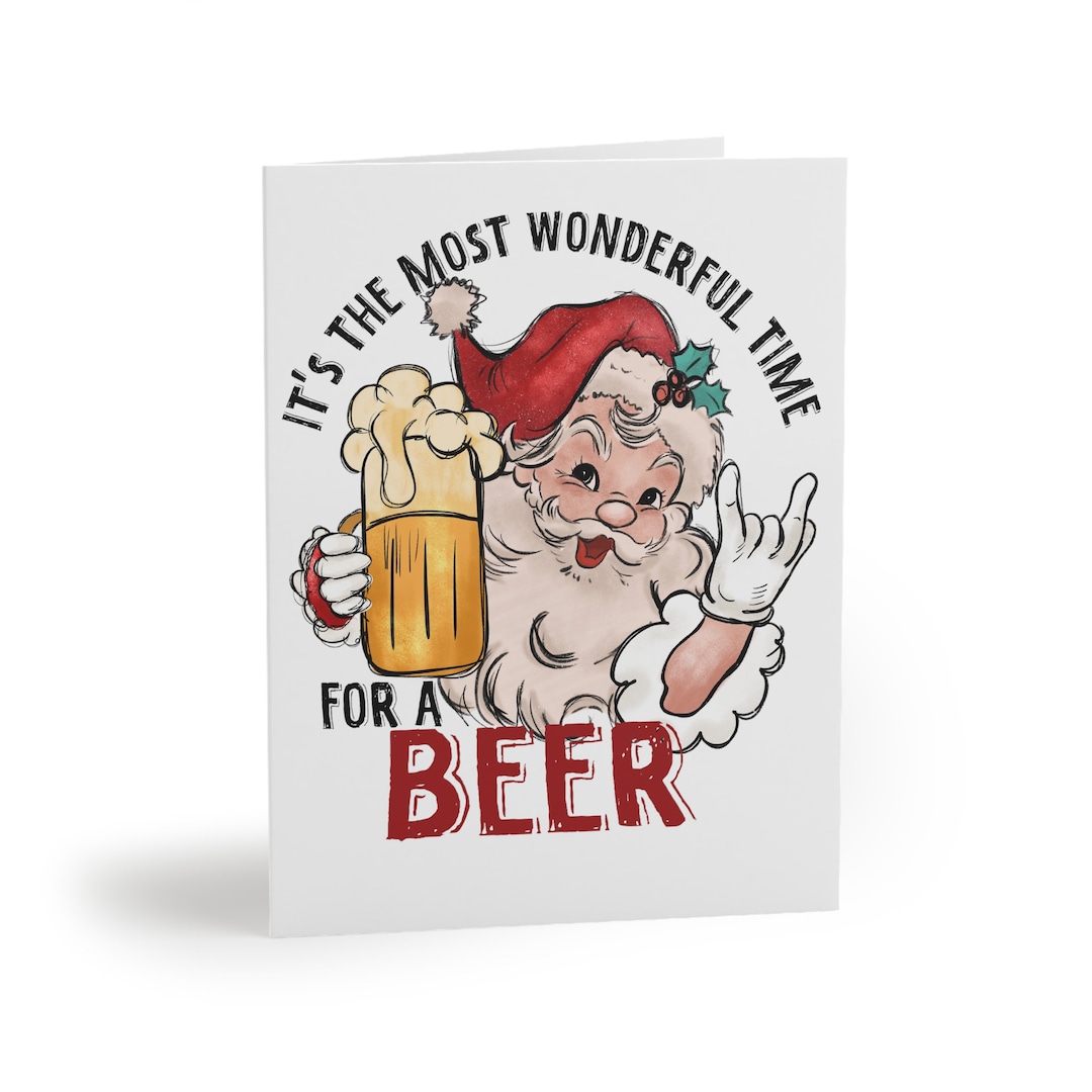 Funny Christmas Card Santa Holiday Cards Gifts Card Unique - Etsy