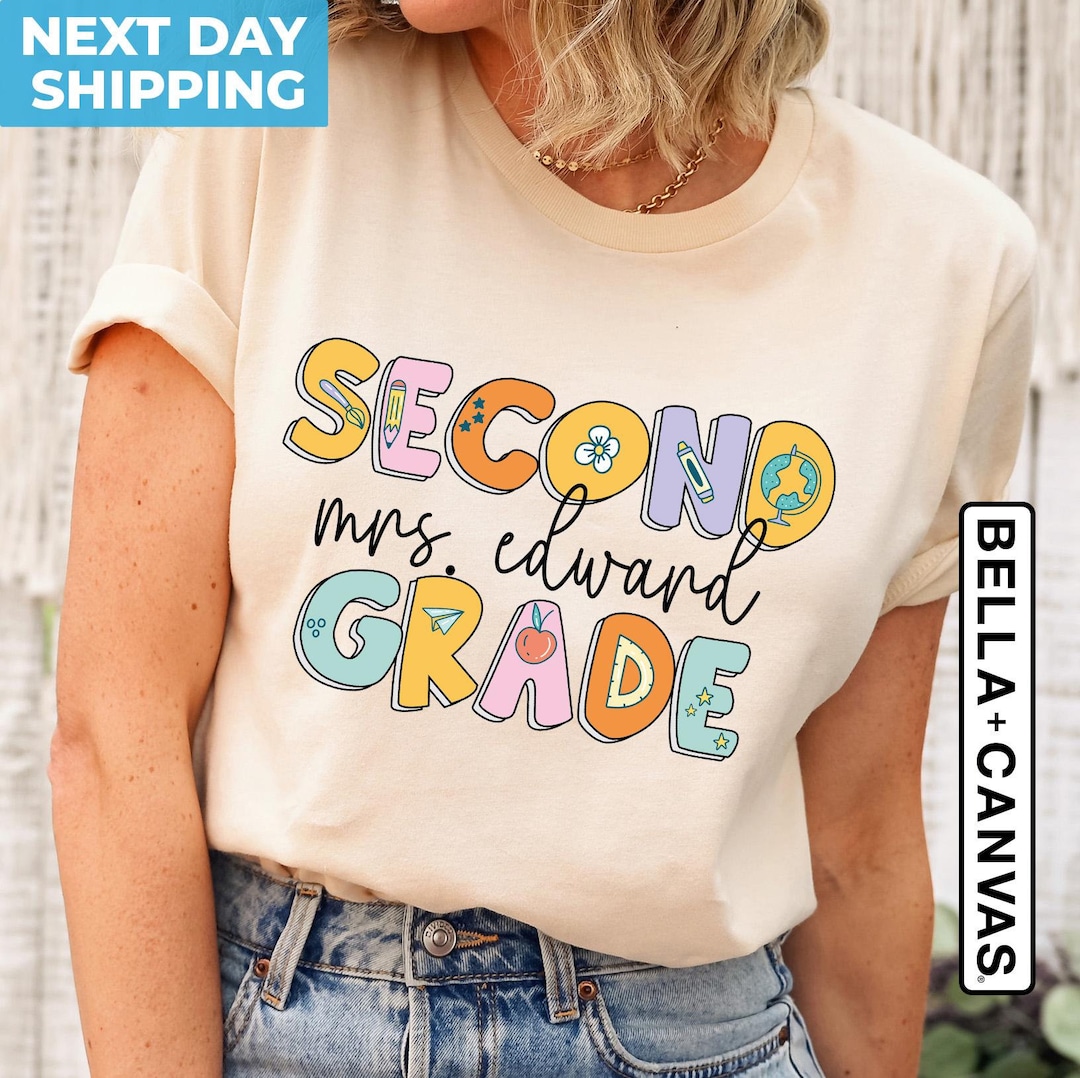 Custom Second Grade Teacher Shirt, Second Grade Dream Team Shirt ...