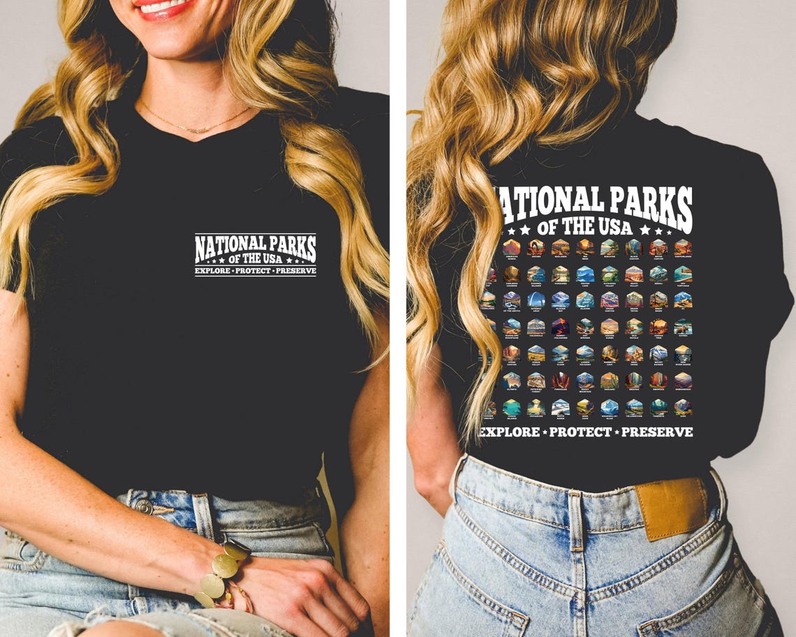 National Parks Shirt US National Park Gifts National Parks Camping Gift ...