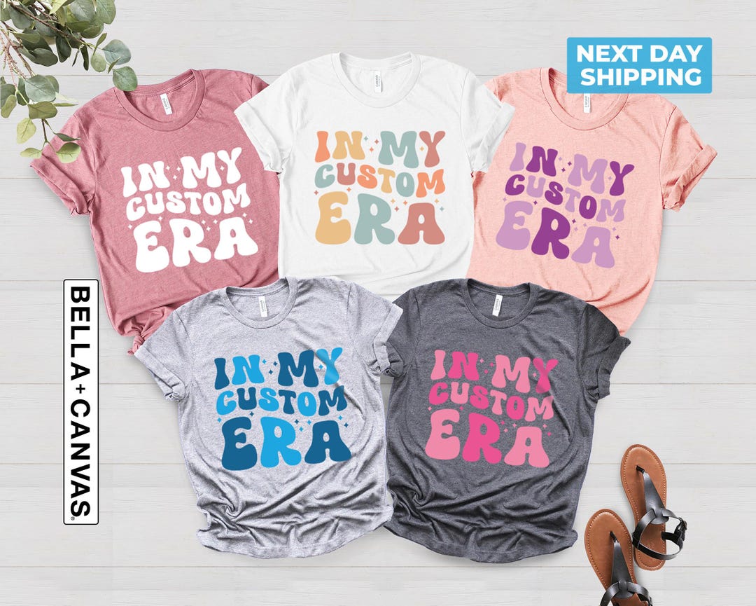In My Custom Era Shirts, Custom Text Era Shirt, Mama Gift Shirts, Retro ...