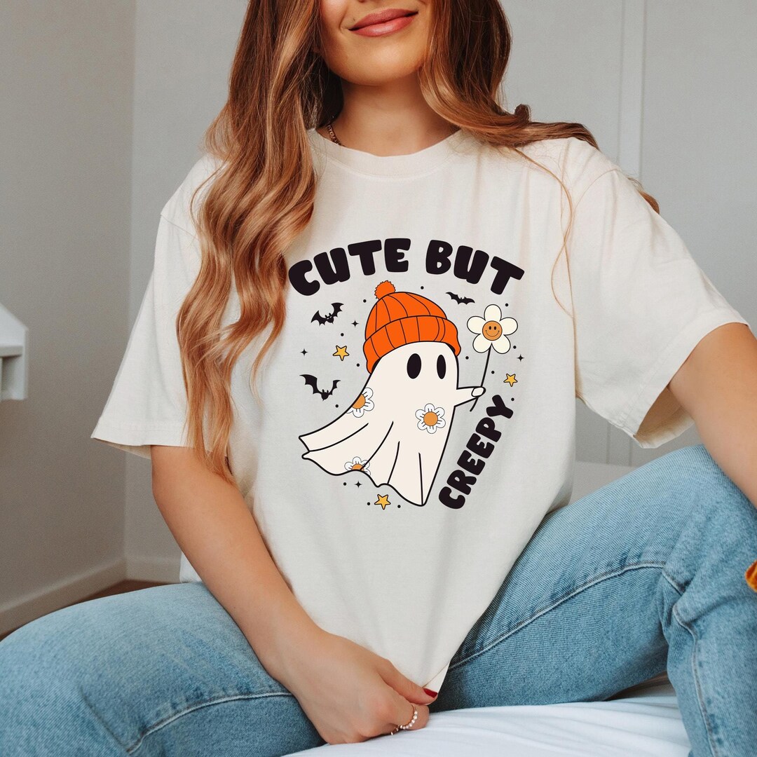 Ghost Cute but Creepy Shirt, Cute Ghost Shirt, Spooky Season Shirt ...