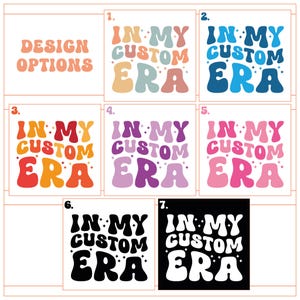 In My Custom Era Shirts, Custom Text Era Shirt, Mama Gift Shirts, Retro ...