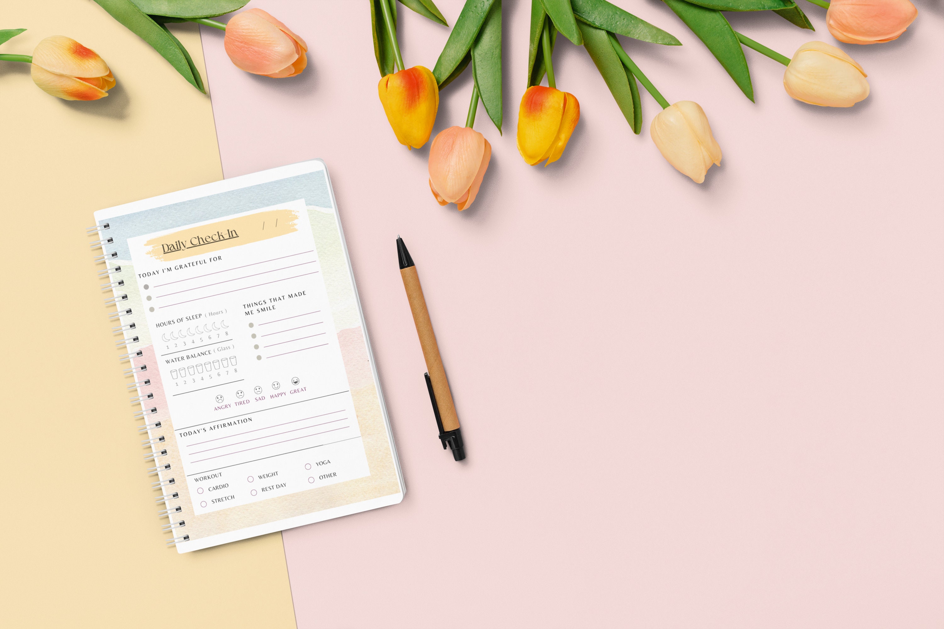 Wellbeing Journal Printable | Daily Wellness Journal Printables | Daily ...
