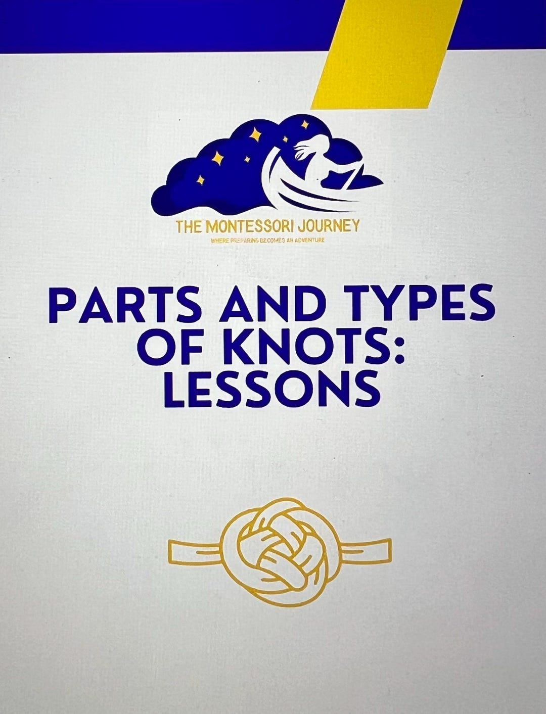 Parts and Types of Knots: Cards and Lessons - Etsy
