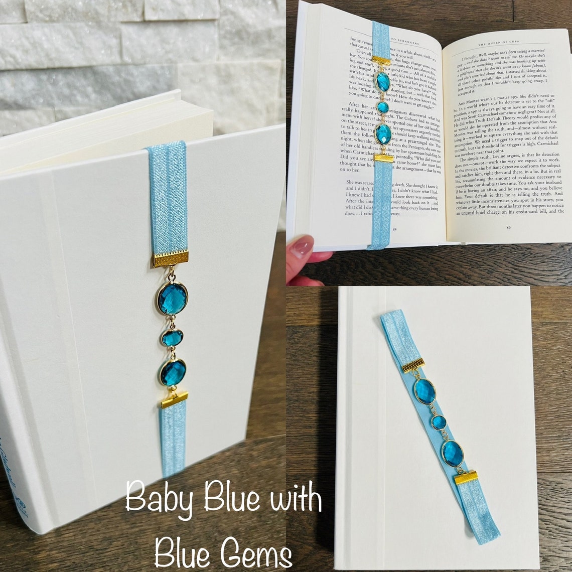 Elastic Ribbon Handcrafted Bookmarks - Etsy