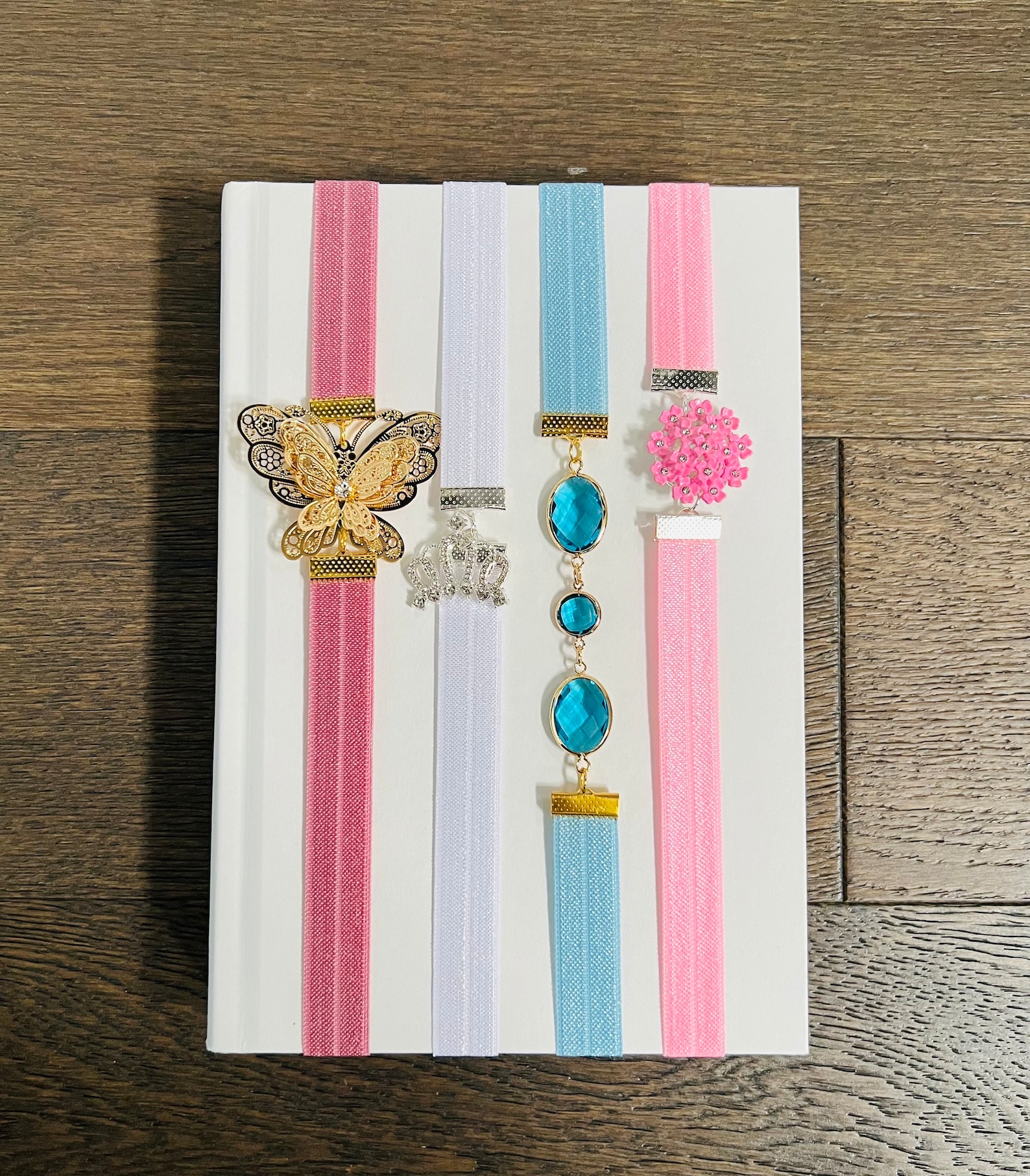 Elastic Ribbon Handcrafted Bookmarks - Etsy