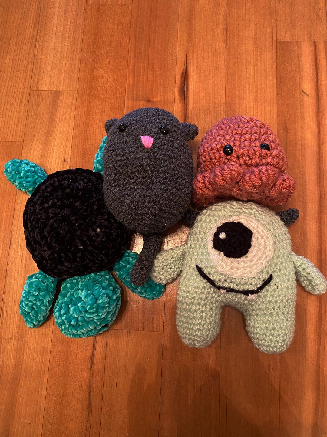 Crocheted Unique Plushies Handmade Amigurumi Creatures With Different ...