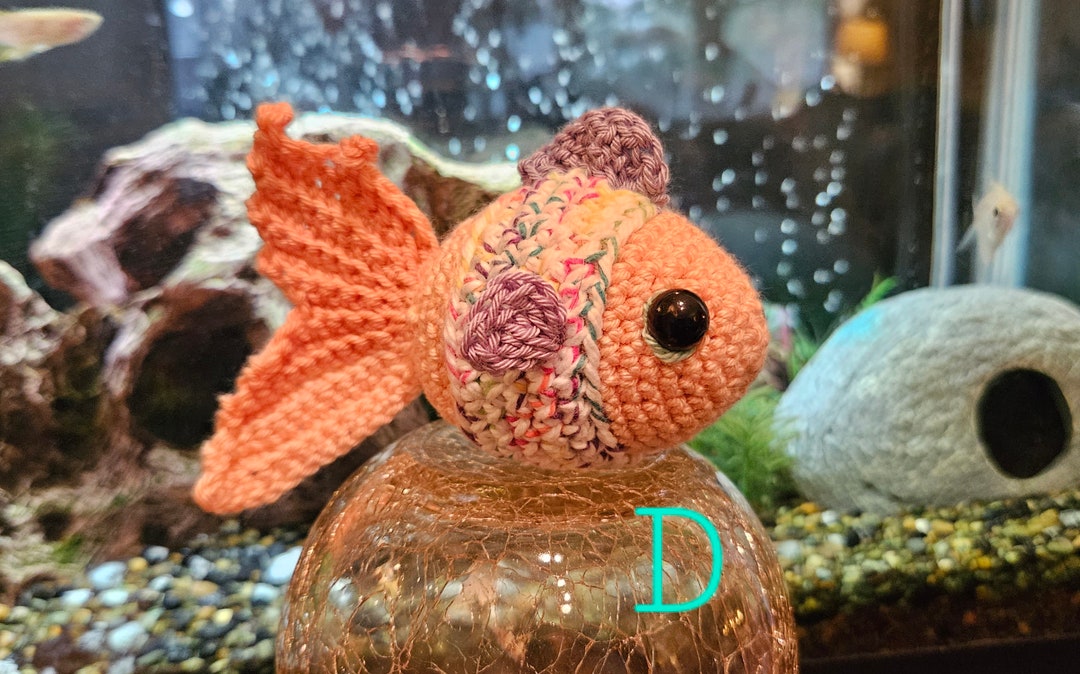 Crochet Rainbow Fish keychain - Etsy