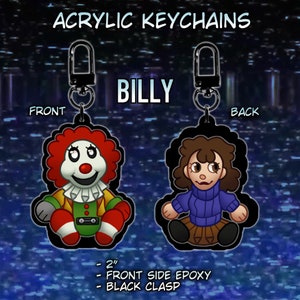 The Walten Files - Acrylic Keychains - Bon, Banny, Sha, Boozoo, Billy ...