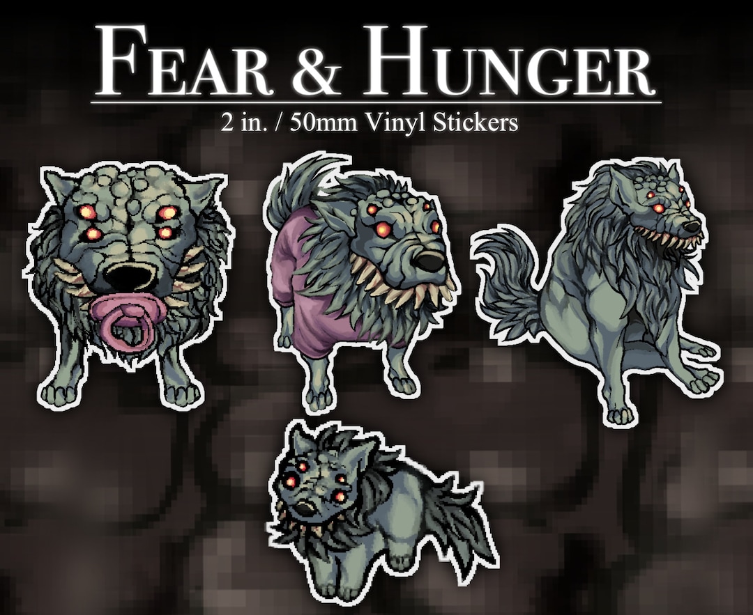 Fear and Hunger Moonless Vinyl Stickers - Binky Moonless - Etsy