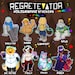 Preorder SET 2 REGRETEVATOR Stickers: Wallter, Mark, Lampert, Spud, Dr. Retro, Folly, Pilby ...