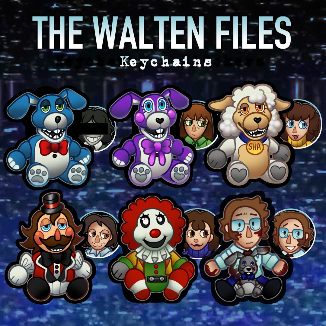 The Walten Files - Acrylic Keychains - Bon, Banny, Sha, Boozoo, Billy, Jack Walten, Felix ...
